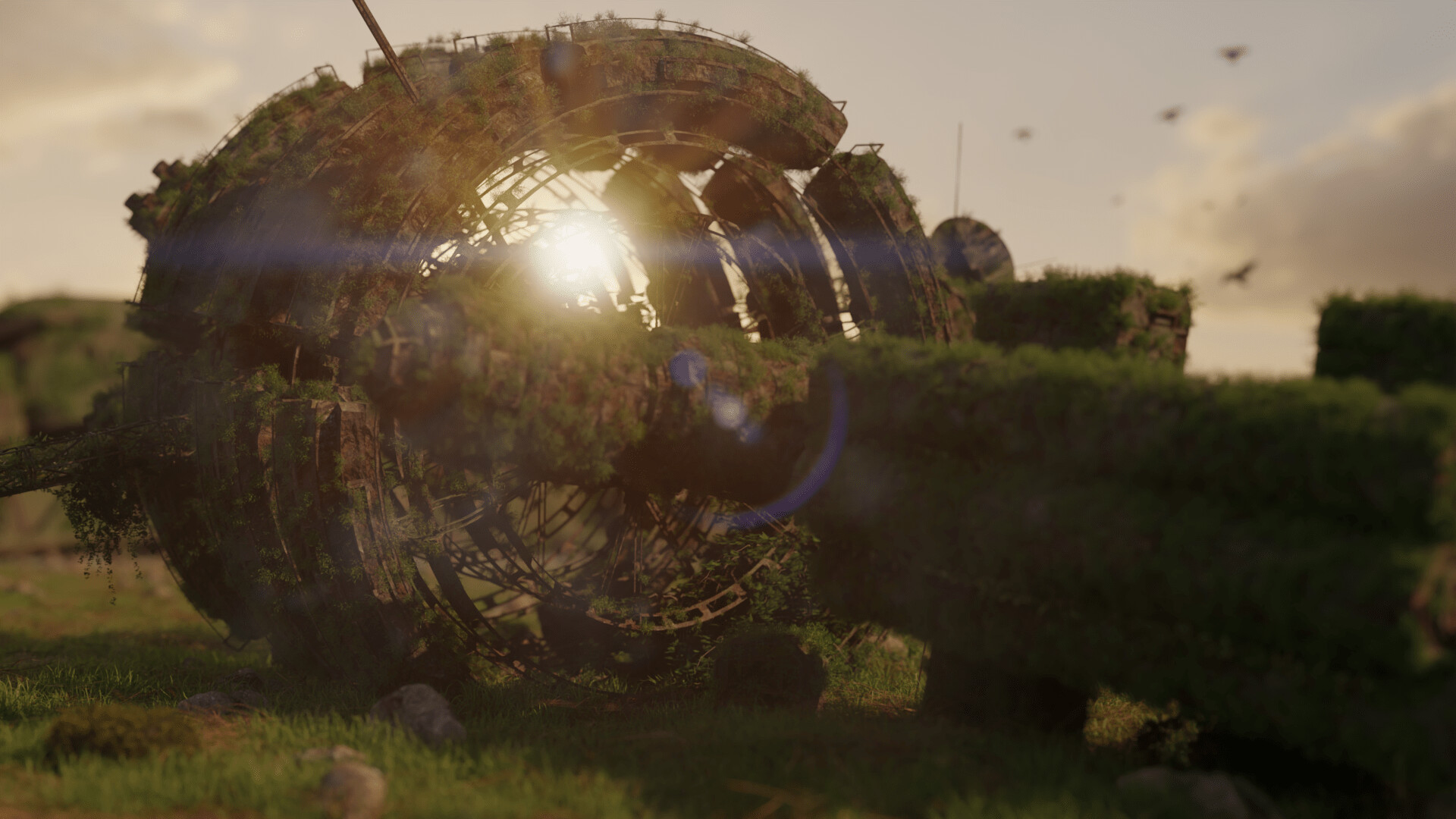 ArtStation - Satellite crash