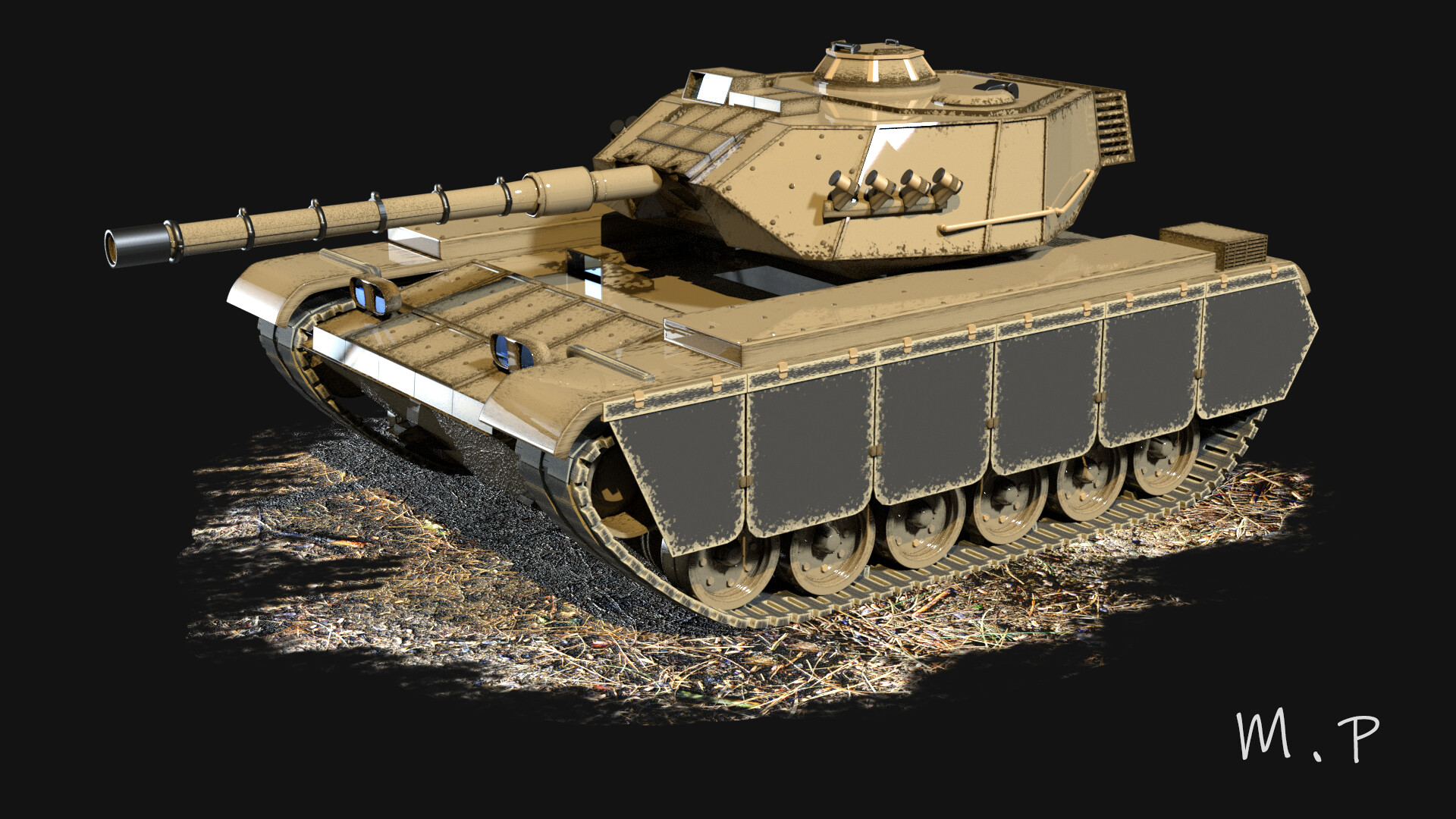 ArtStation - M60TM tank.