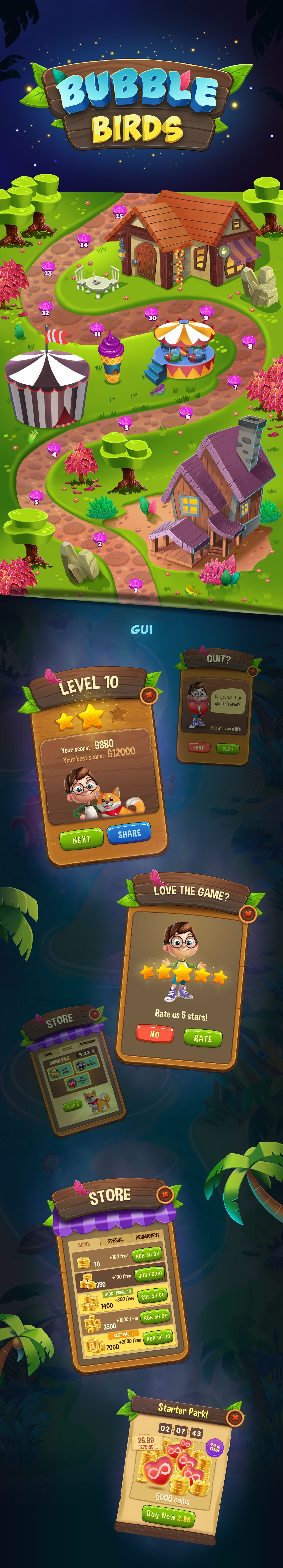 ArtStation - Bubble birds