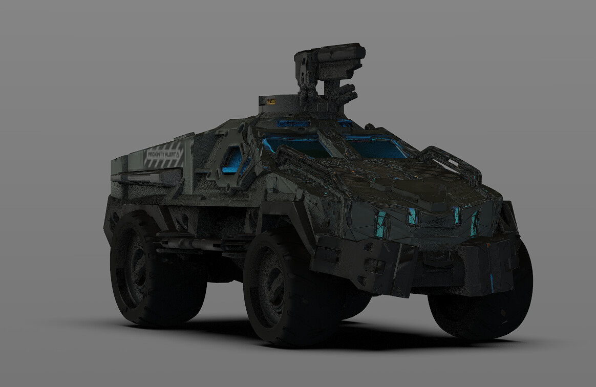 ArtStation - Tortoise H-ARV (Heavy Ambush Resistant Vehicle) sketch
