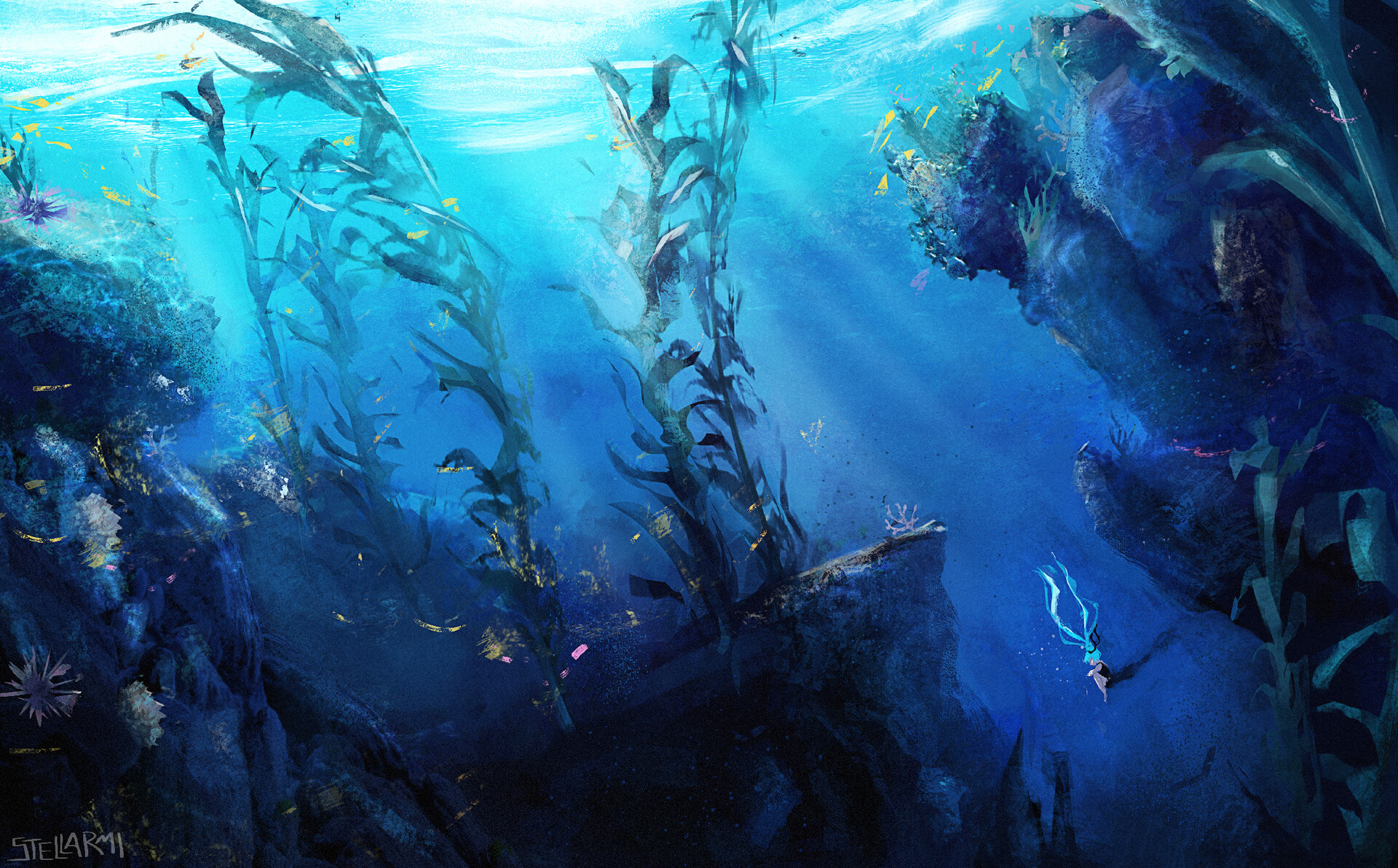 ArtStation - Deep sea girl