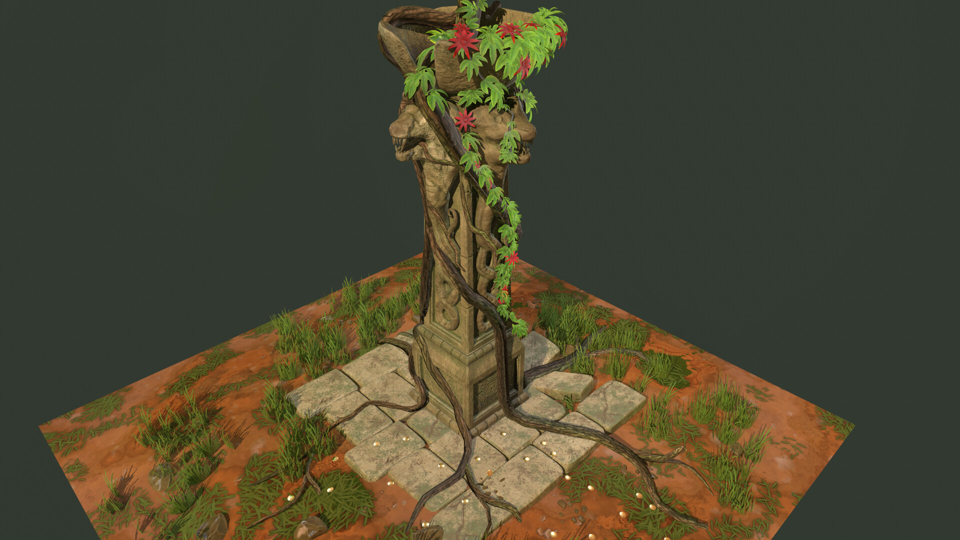 ArtStation - Snake Pillar