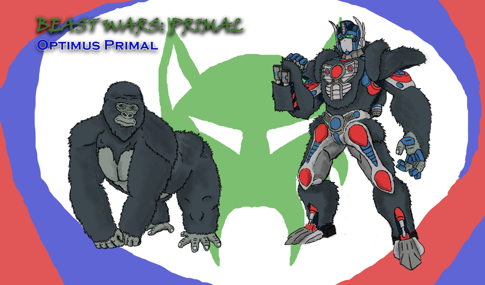 ArtStation - Optimus Primal: Beast wars Primal