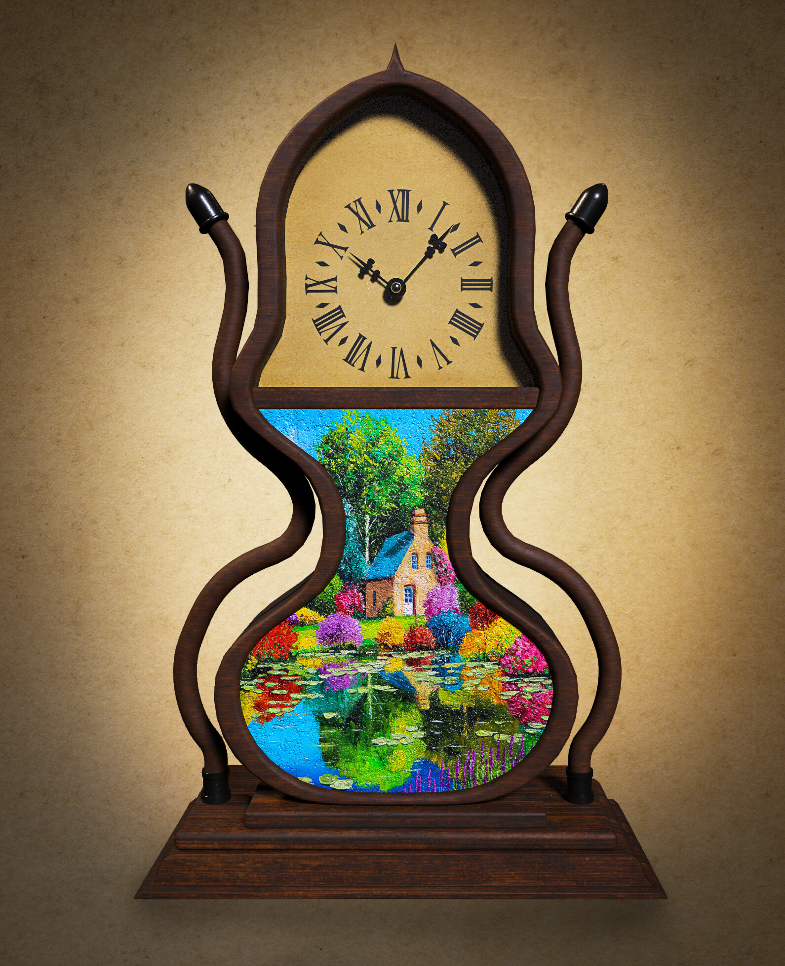 ArtStation - Mahogany acorn clock