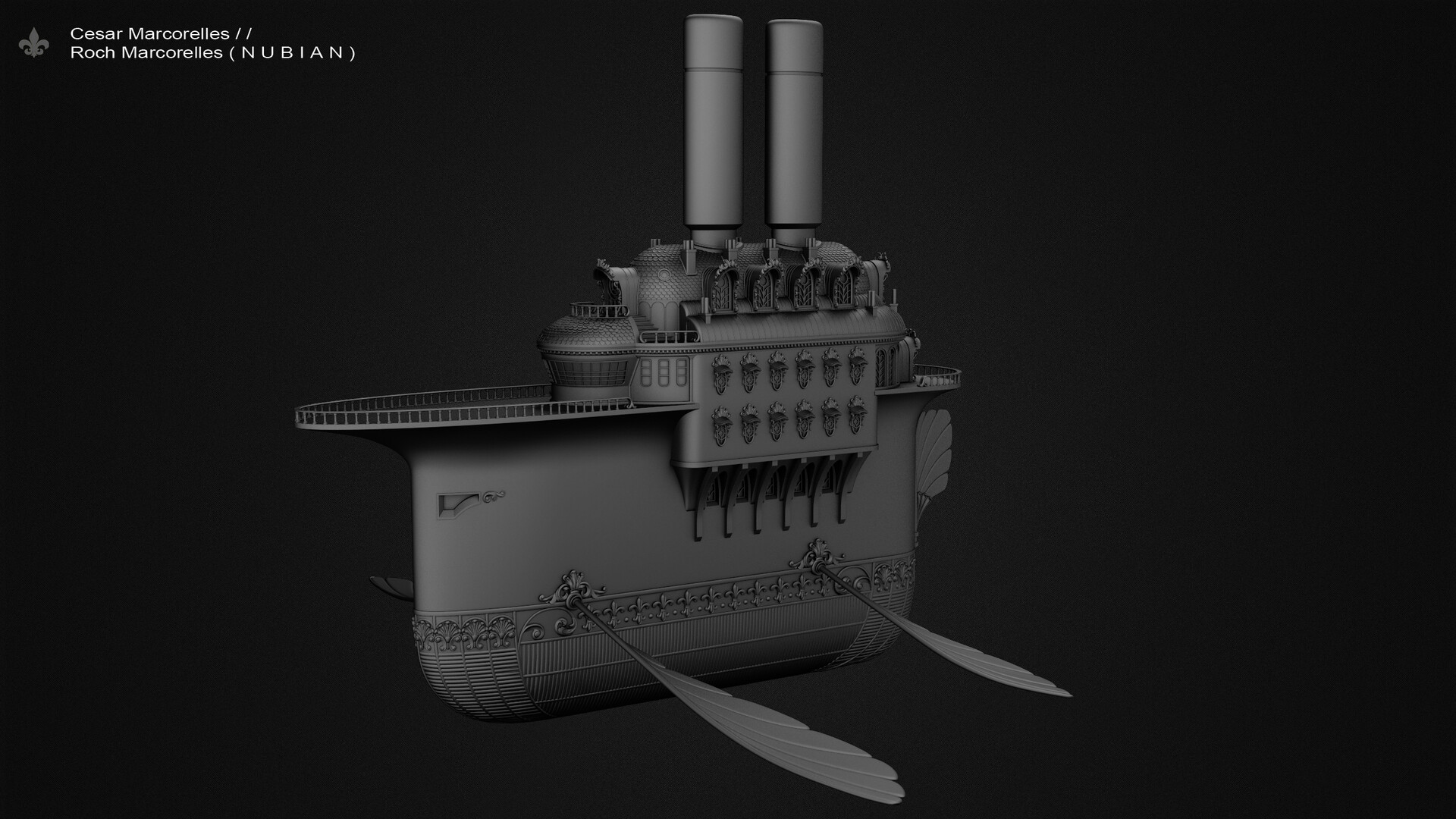 ArtStation - Boat model for 3d printing