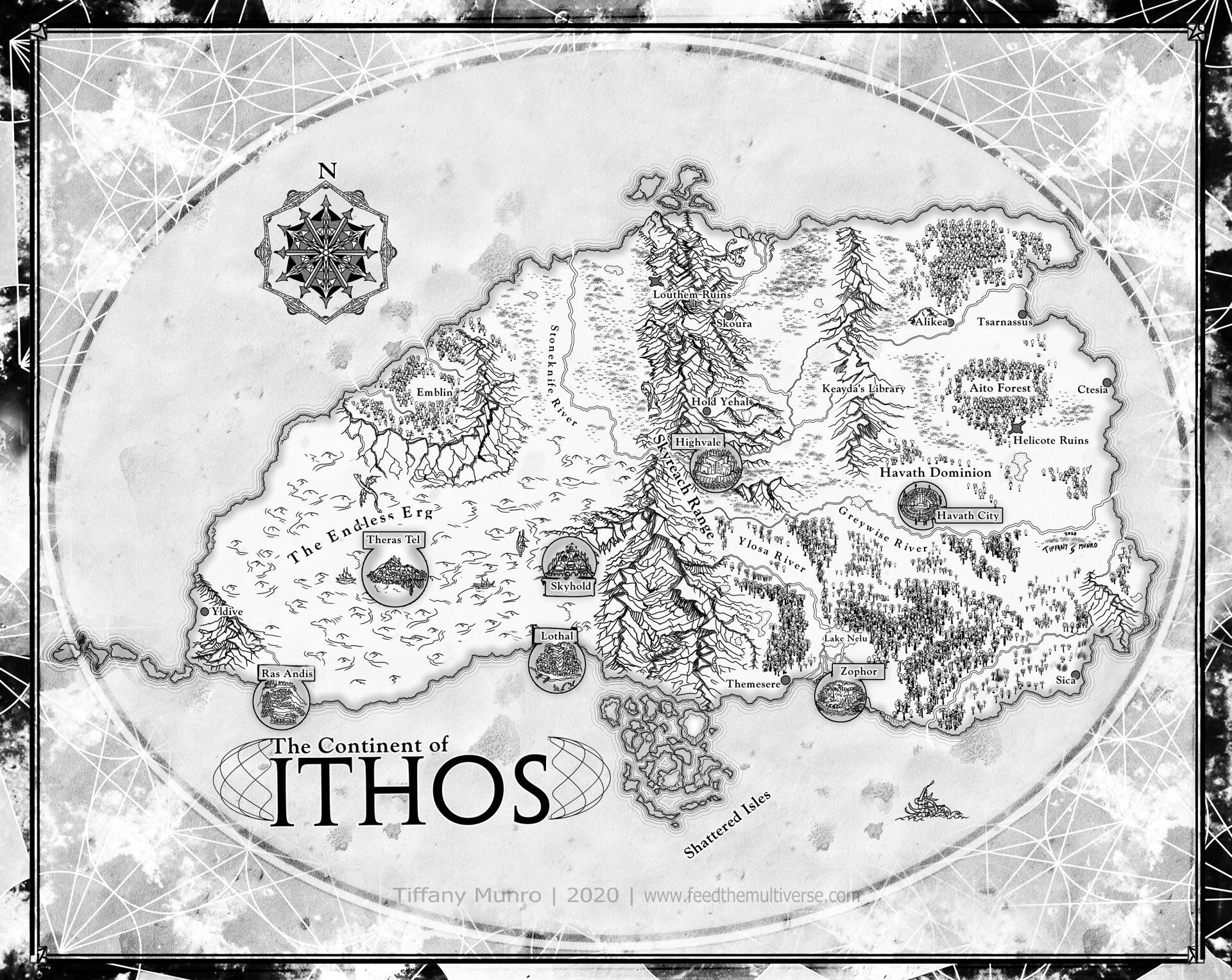 ArtStation - The Continent of Ithos