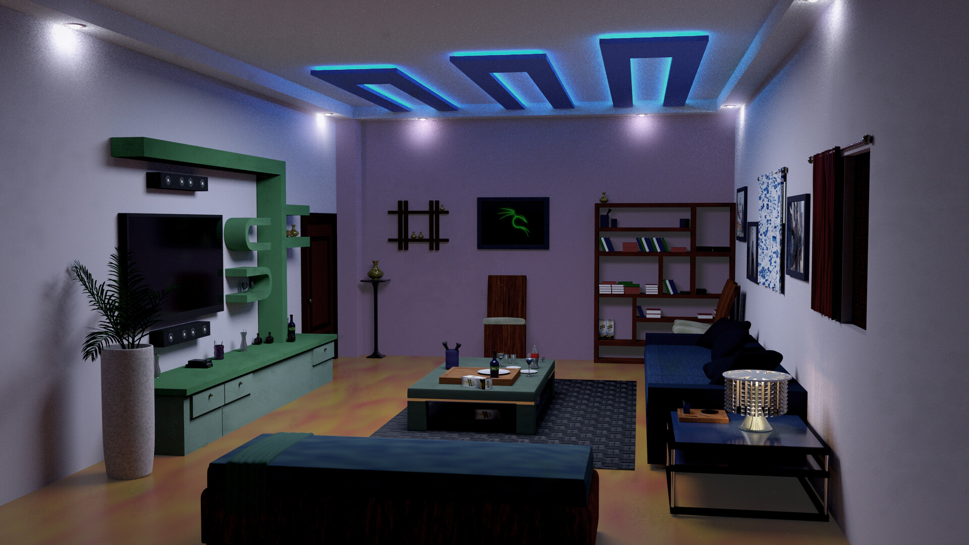 ArtStation - Interior Design (Night)