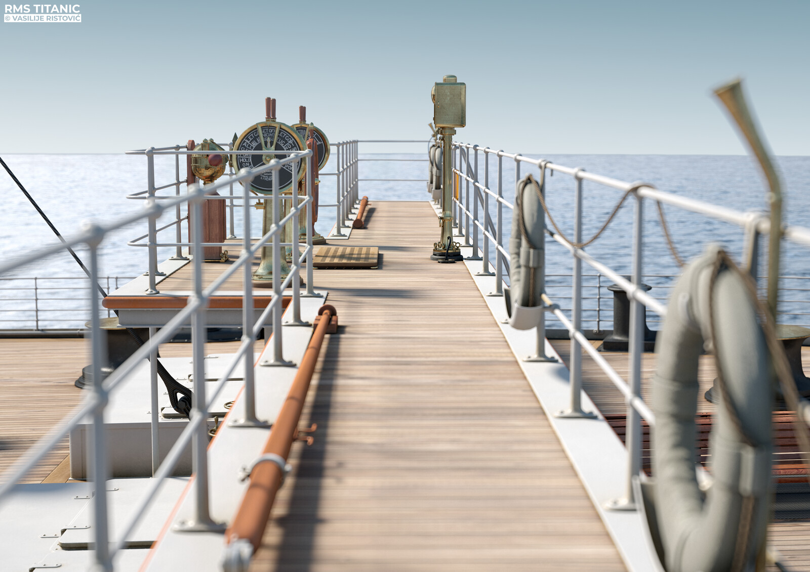 Vasilije Ristovic - RMS Titanic - Various closeups of the Stern area