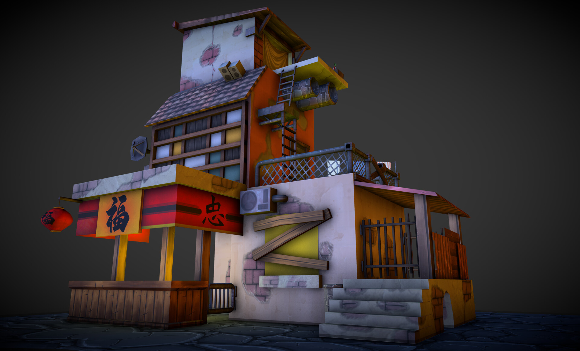 达飞_stuffy - Stylised_house