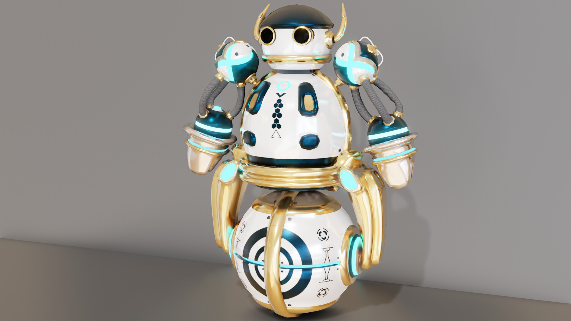 ArtStation - 3D Inktober 2019 - "Mindless" robot