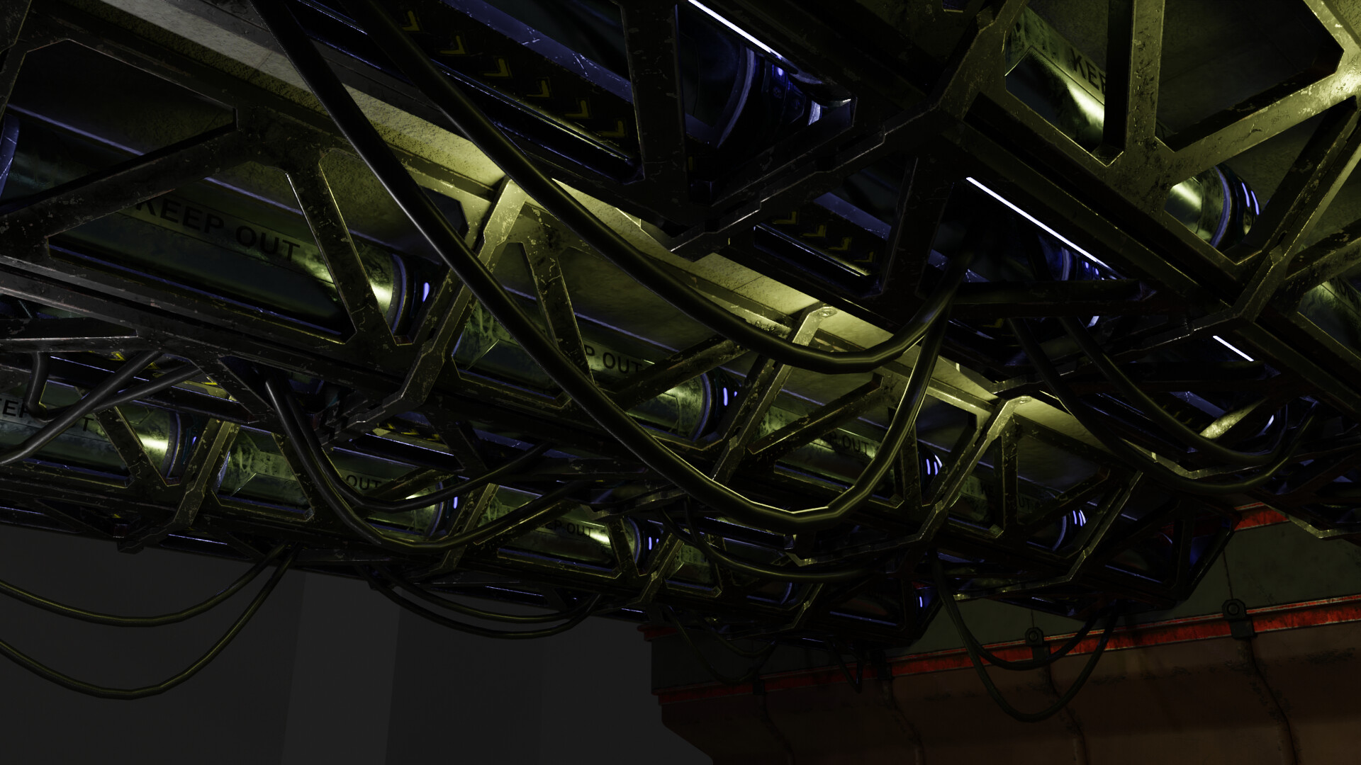 ArtStation - Cyberpunk Pipe Work Working in Progress
