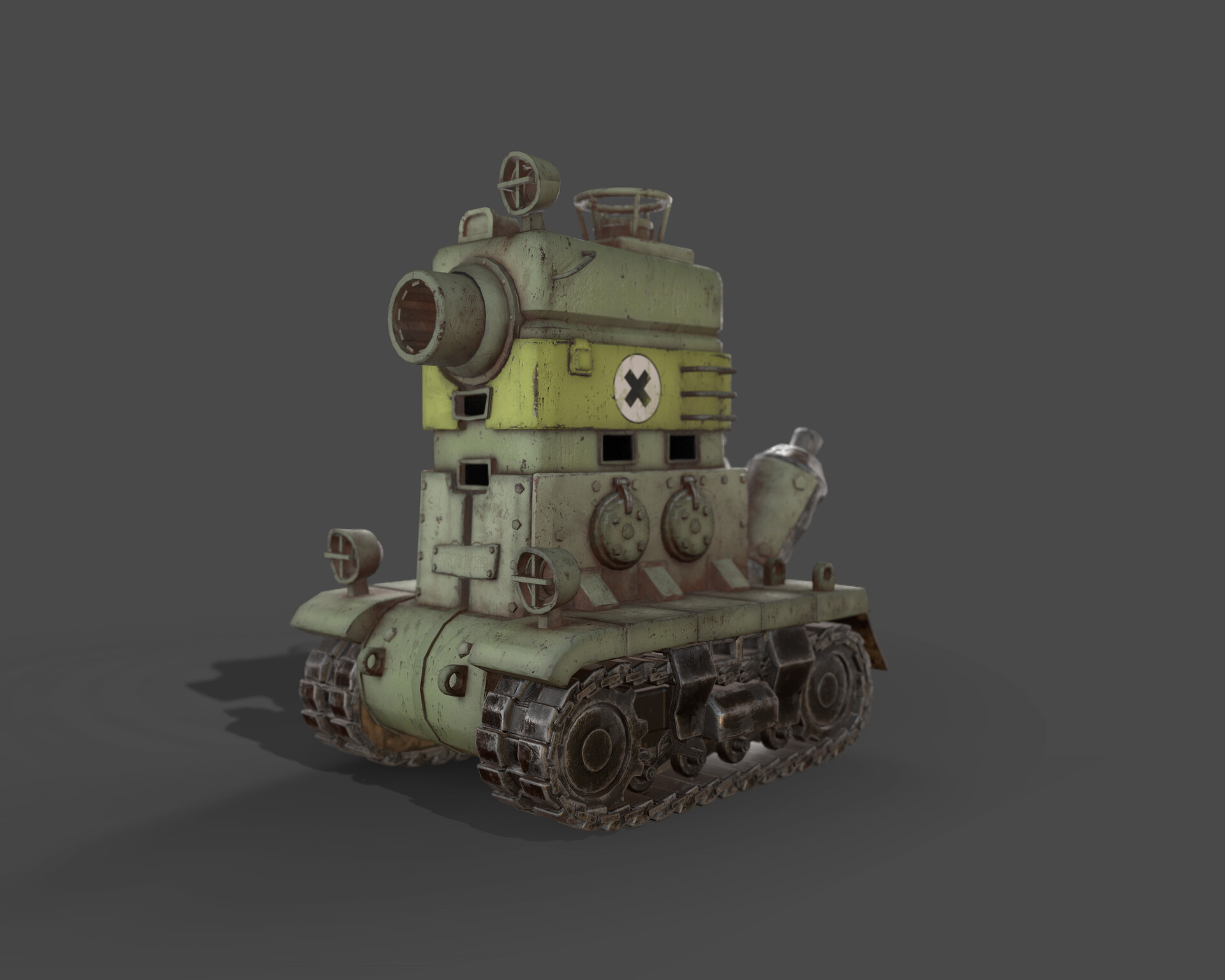 ArtStation - Metal Slug FanArt 3D Tank Model