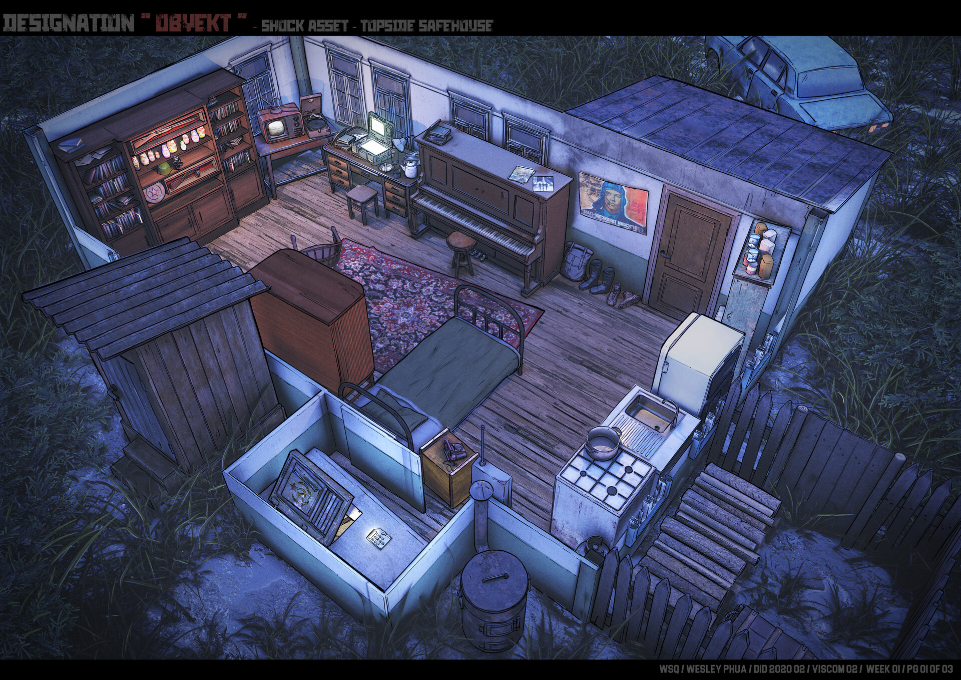 ArtStation - Asset "объект (Obyekt)" - Safehouse