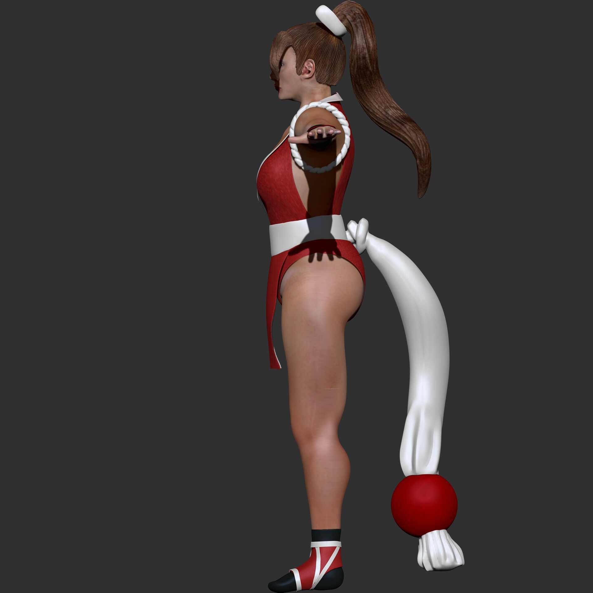 victor ruffo miranda - Mai Shiranui 3D fanart