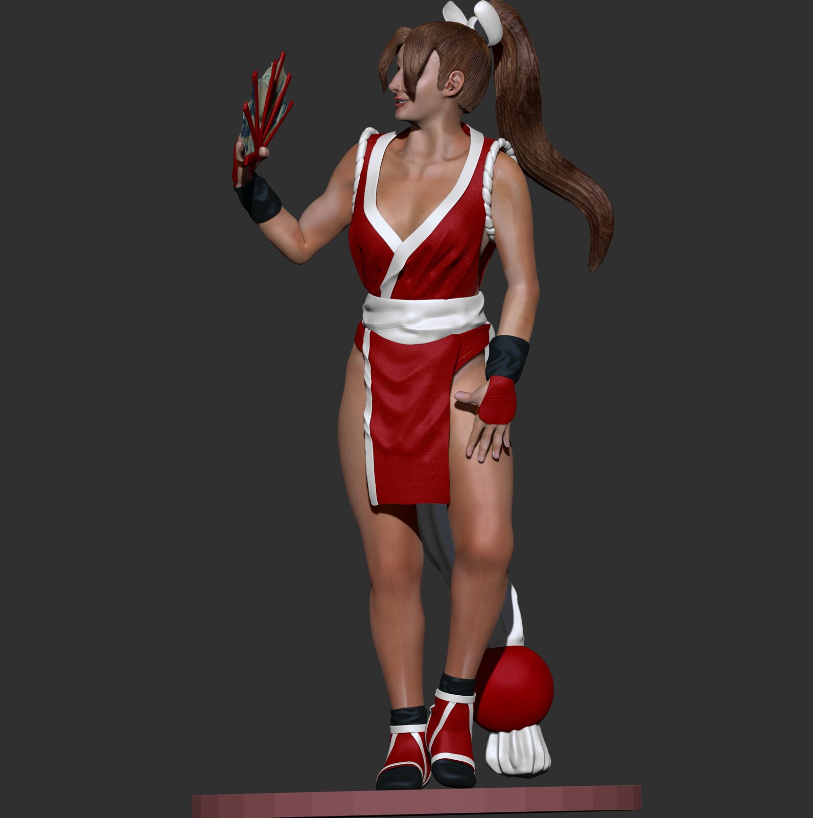 victor ruffo miranda - Mai Shiranui 3D fanart