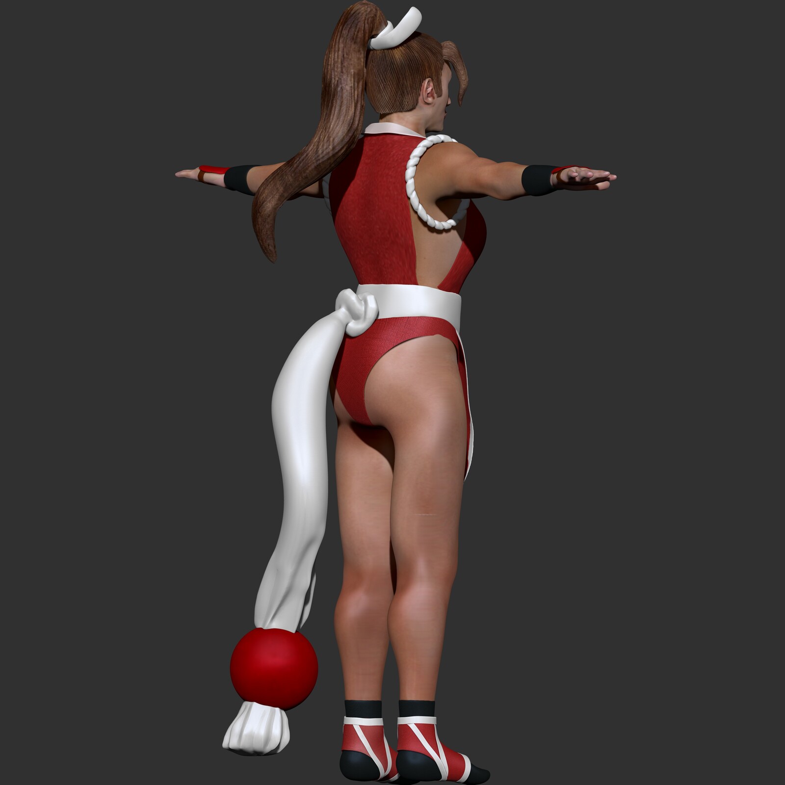 victor ruffo miranda - Mai Shiranui 3D fanart