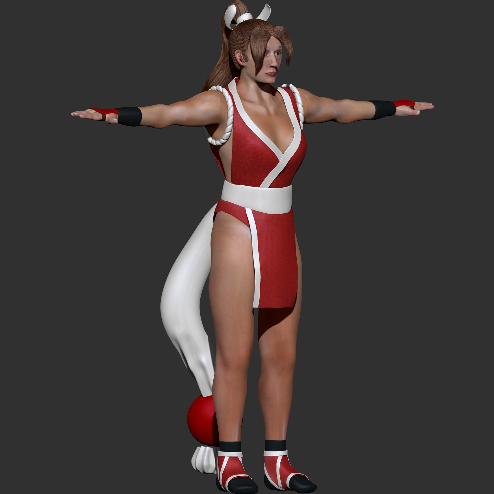 victor ruffo miranda - Mai Shiranui 3D fanart