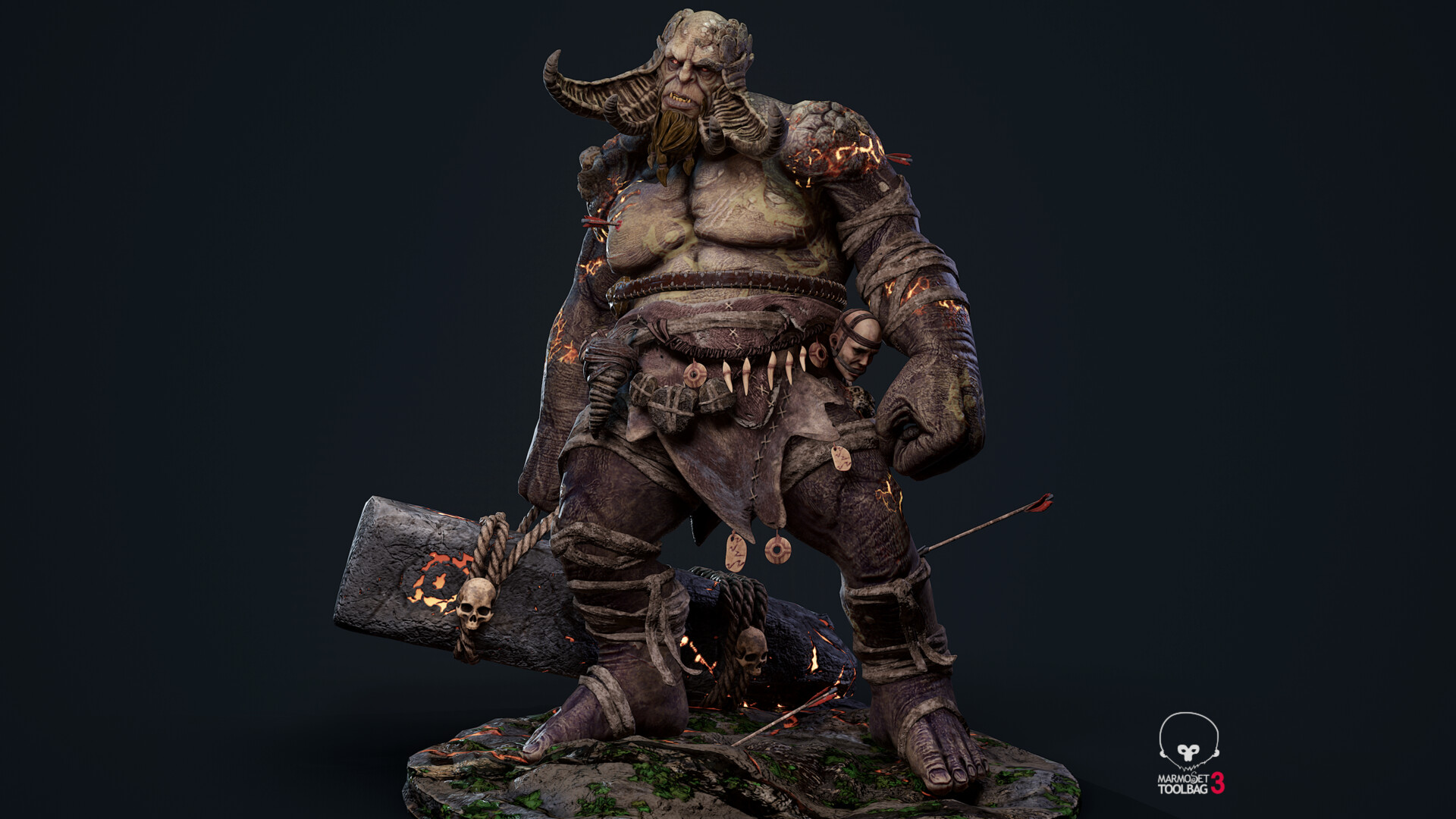 ArtStation - God of War - Fire Troll Fanart
