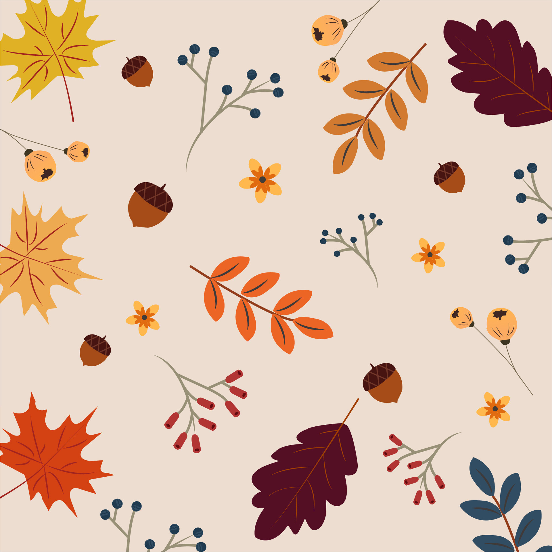ArtStation - Autumn pattern