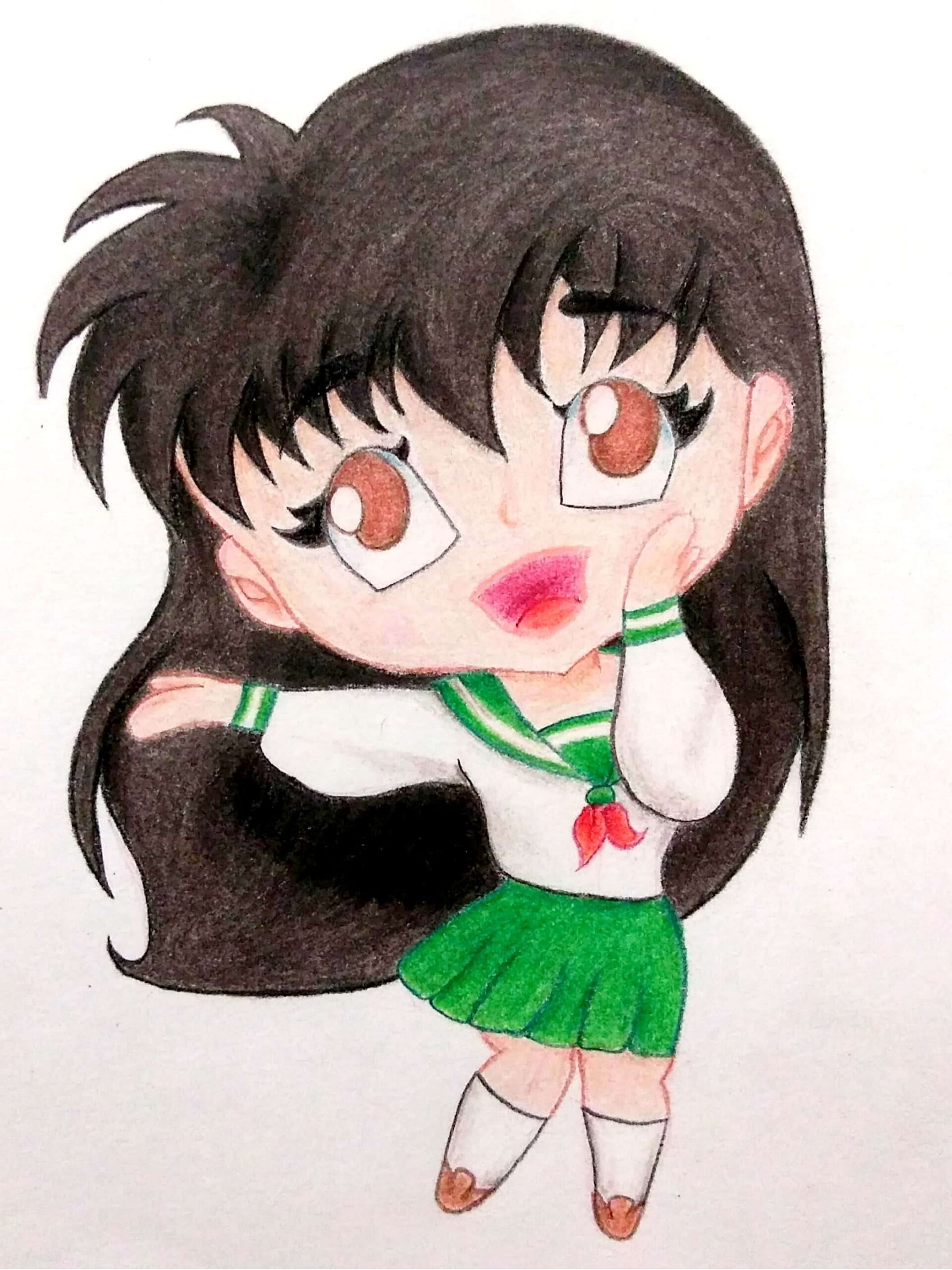 how to draw chibi inuyasha