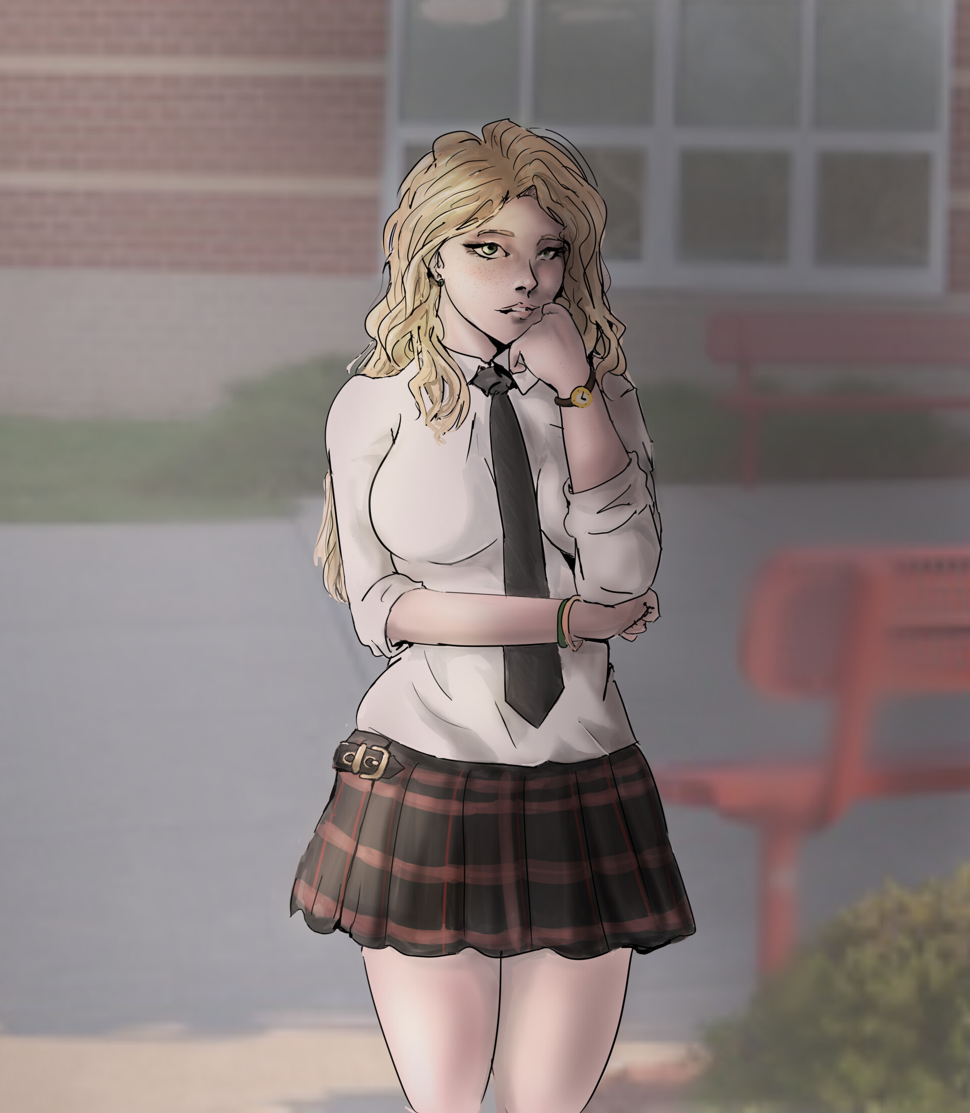 ArtStation - School Girl