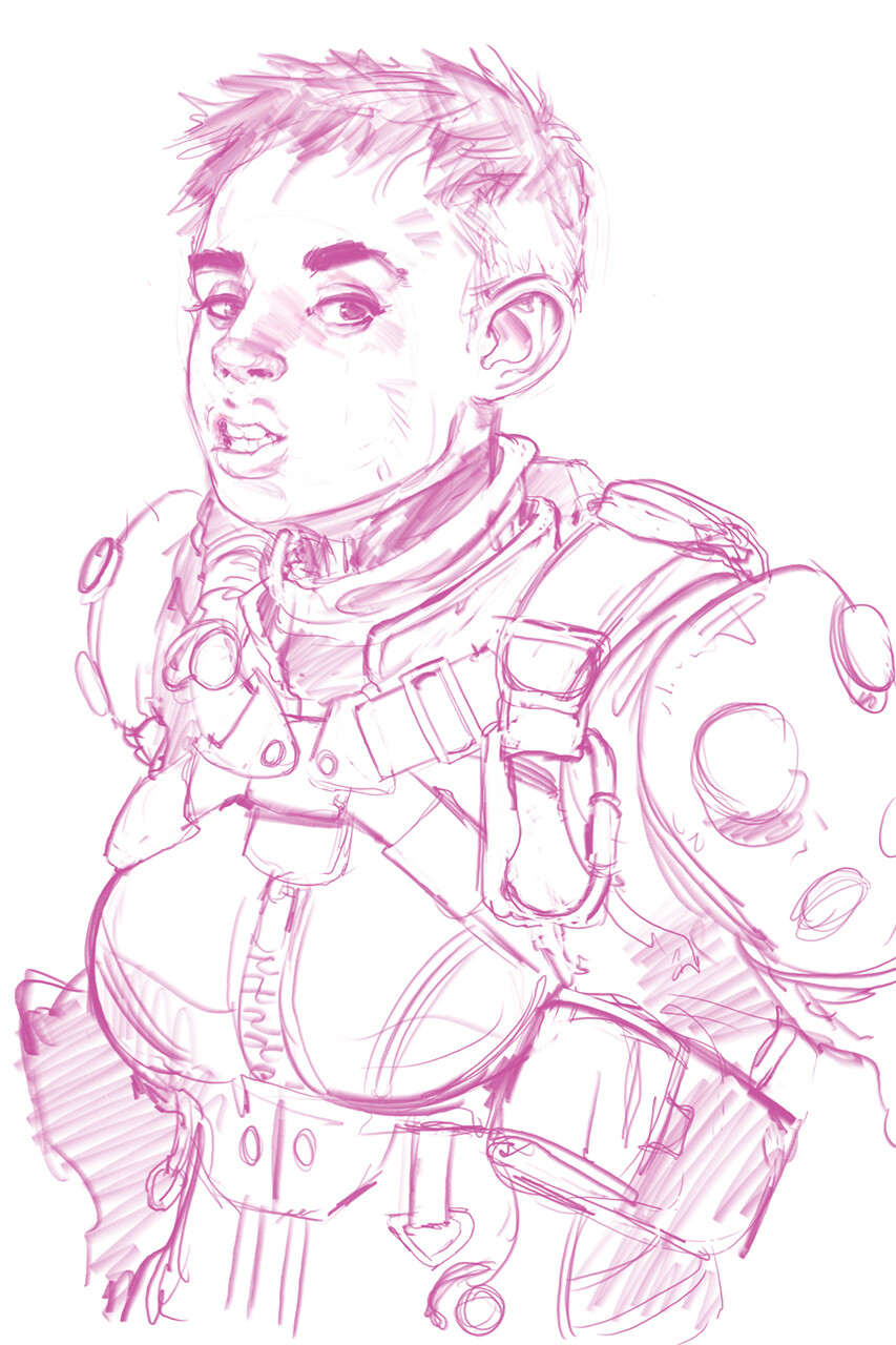 titanfall pilot drawing