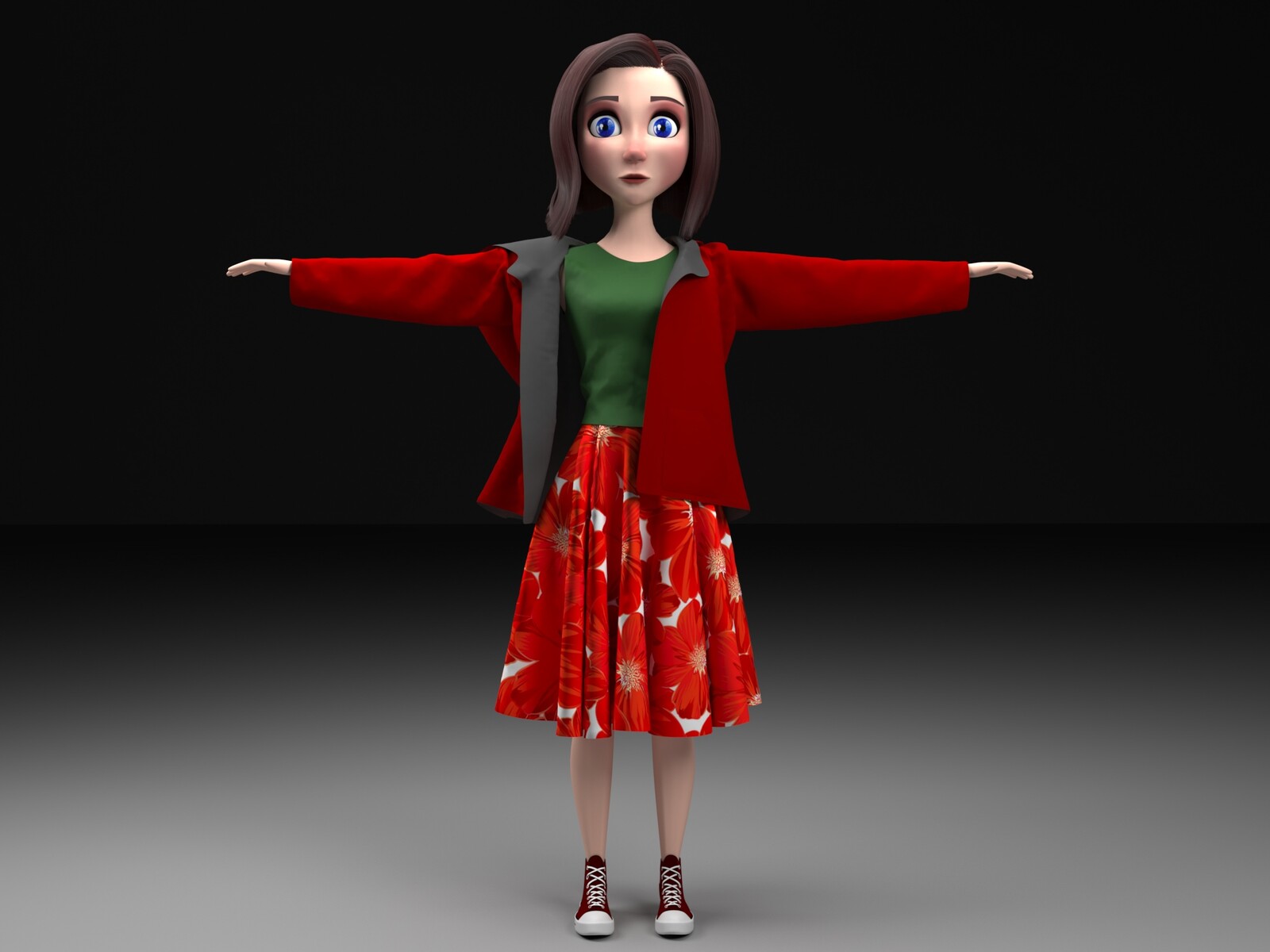 Agnieszka Kasprzak - Red Riding Hood - character design and modelling