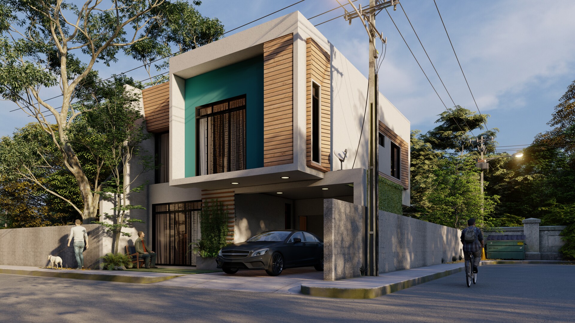 ArtStation - TWO STOREY RESIDENTIAL HOUSE