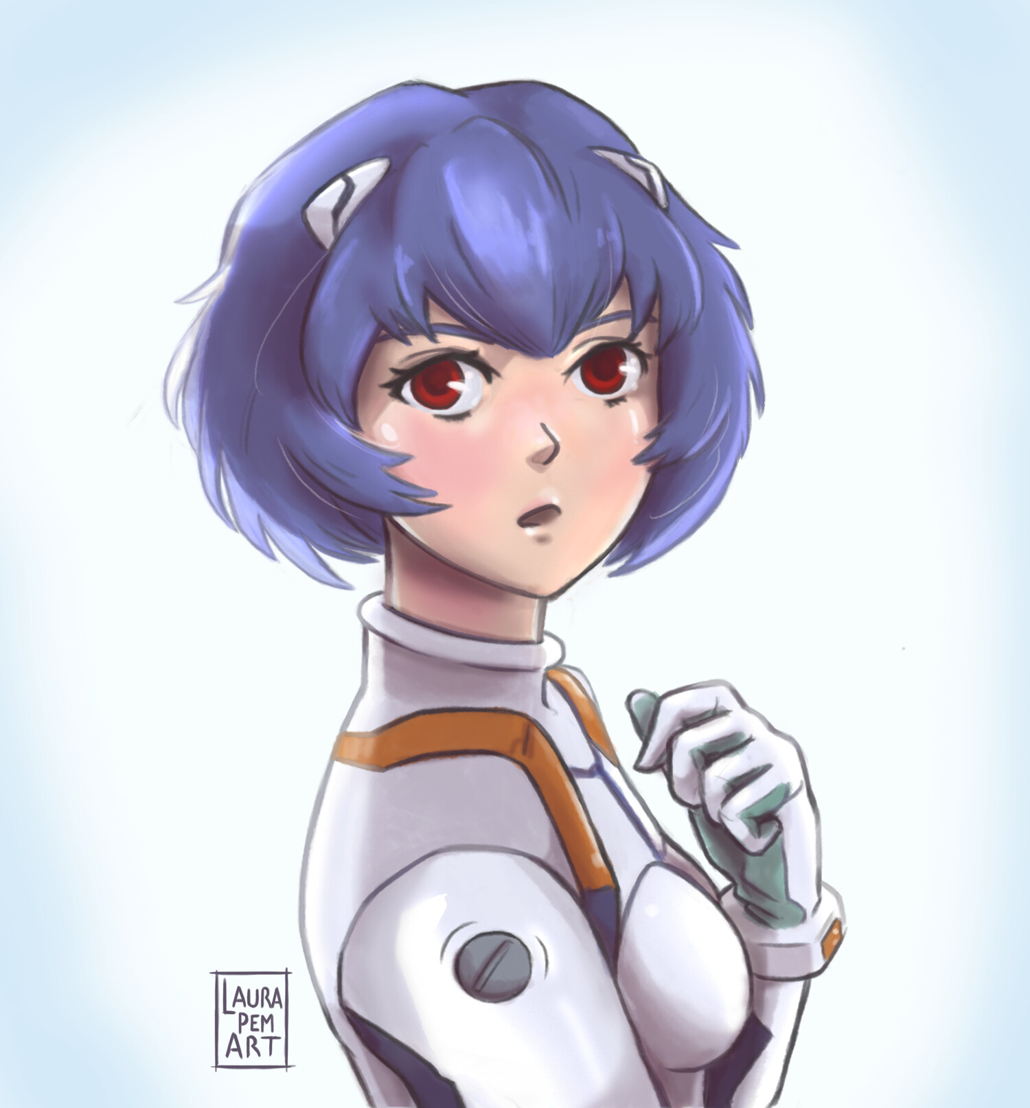 ArtStation - Rei Ayanami from Evangelion