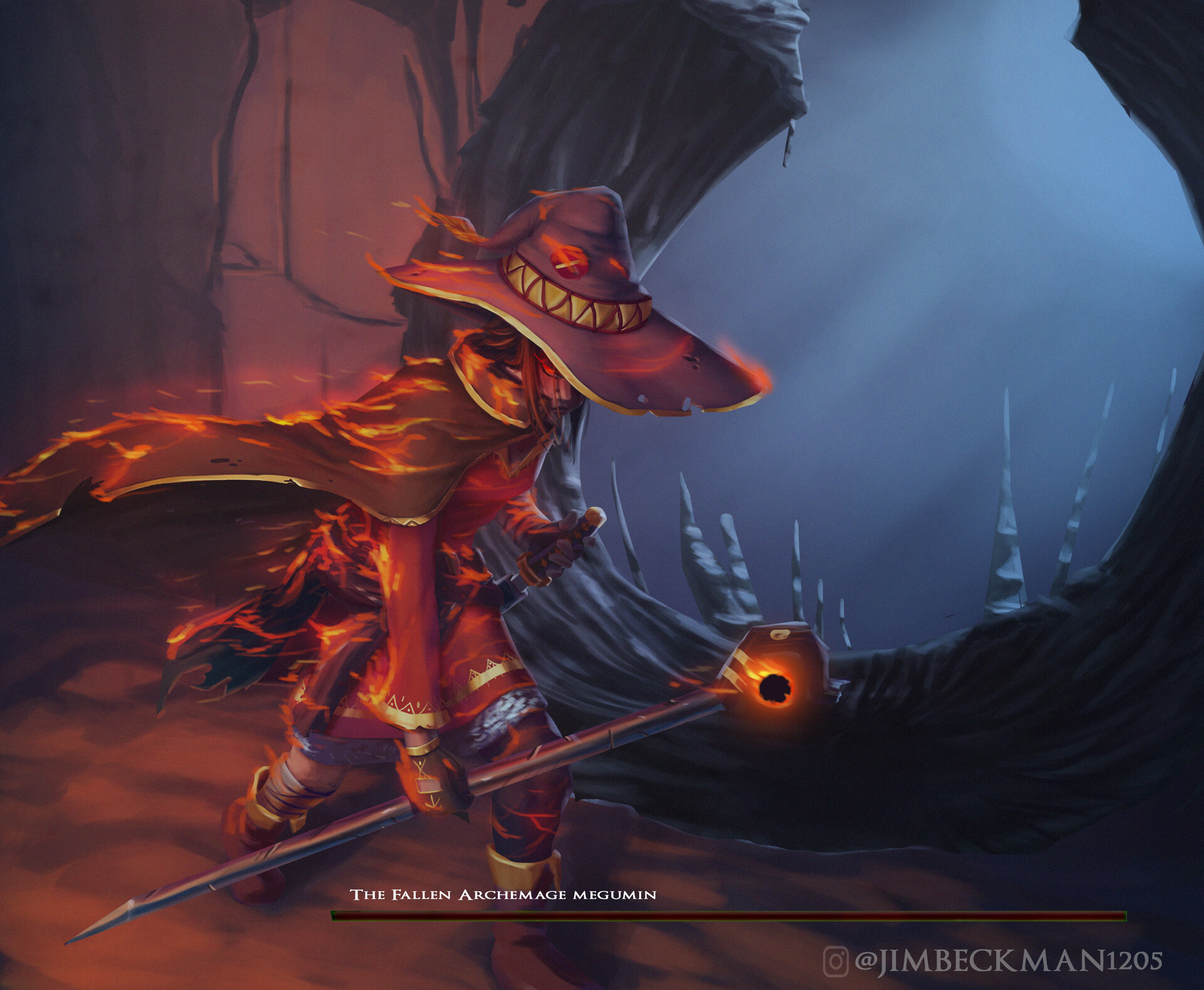 ArtStation - What if megumin was a dark souls boss