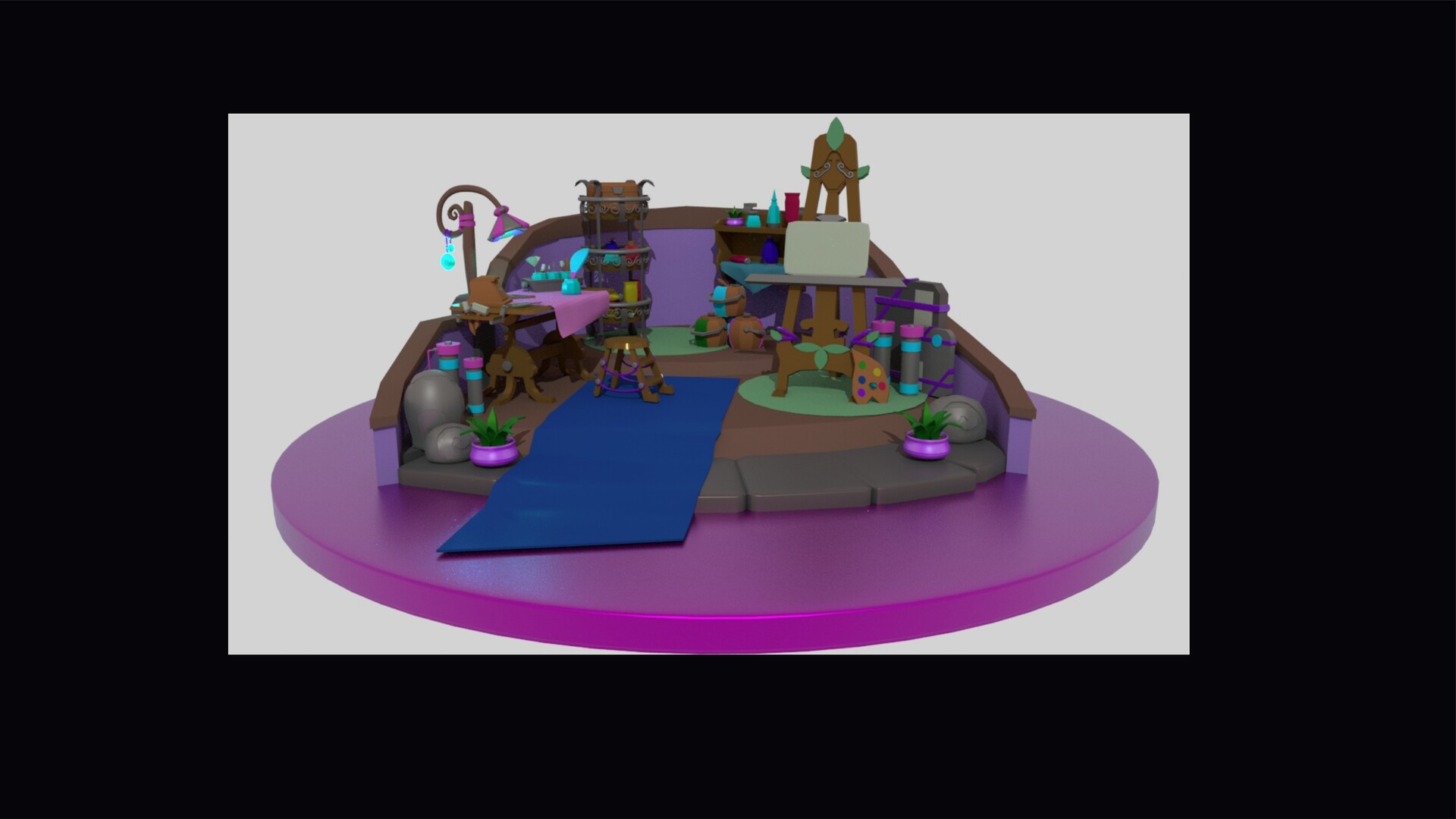 ArtStation - Night Elf Art Room