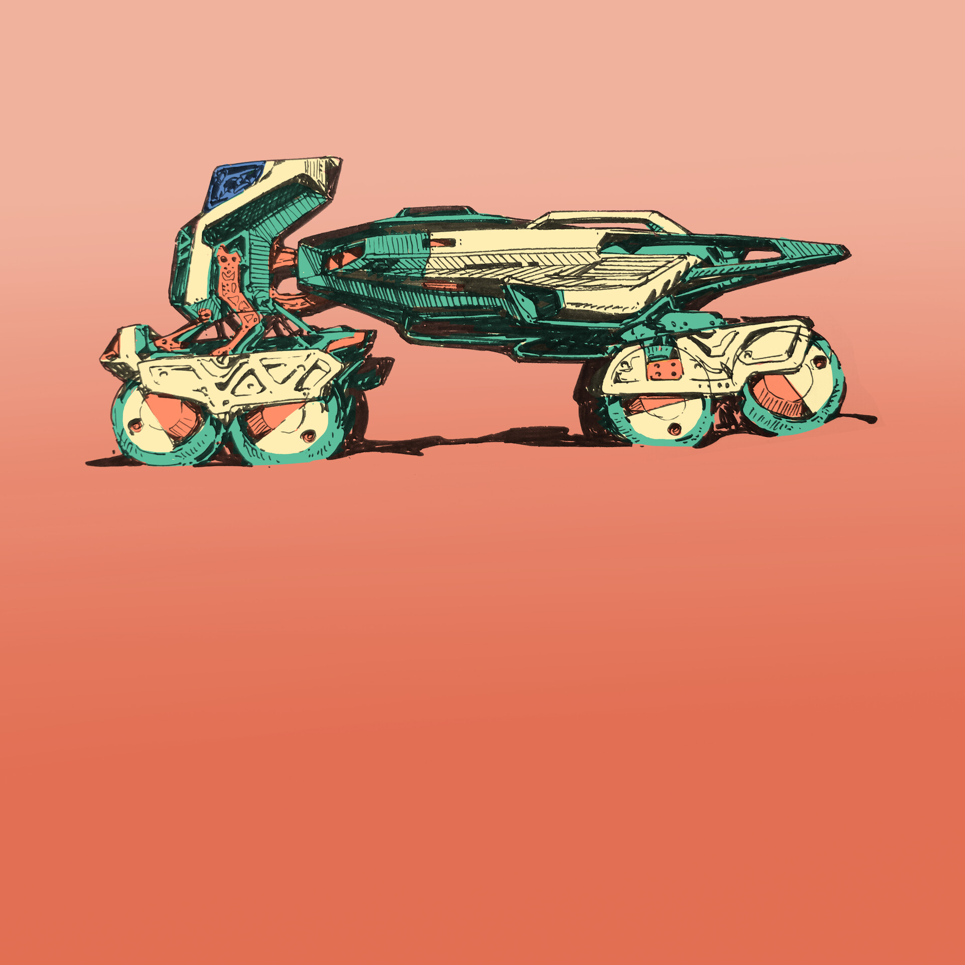 ArtStation - Mars Race Truck