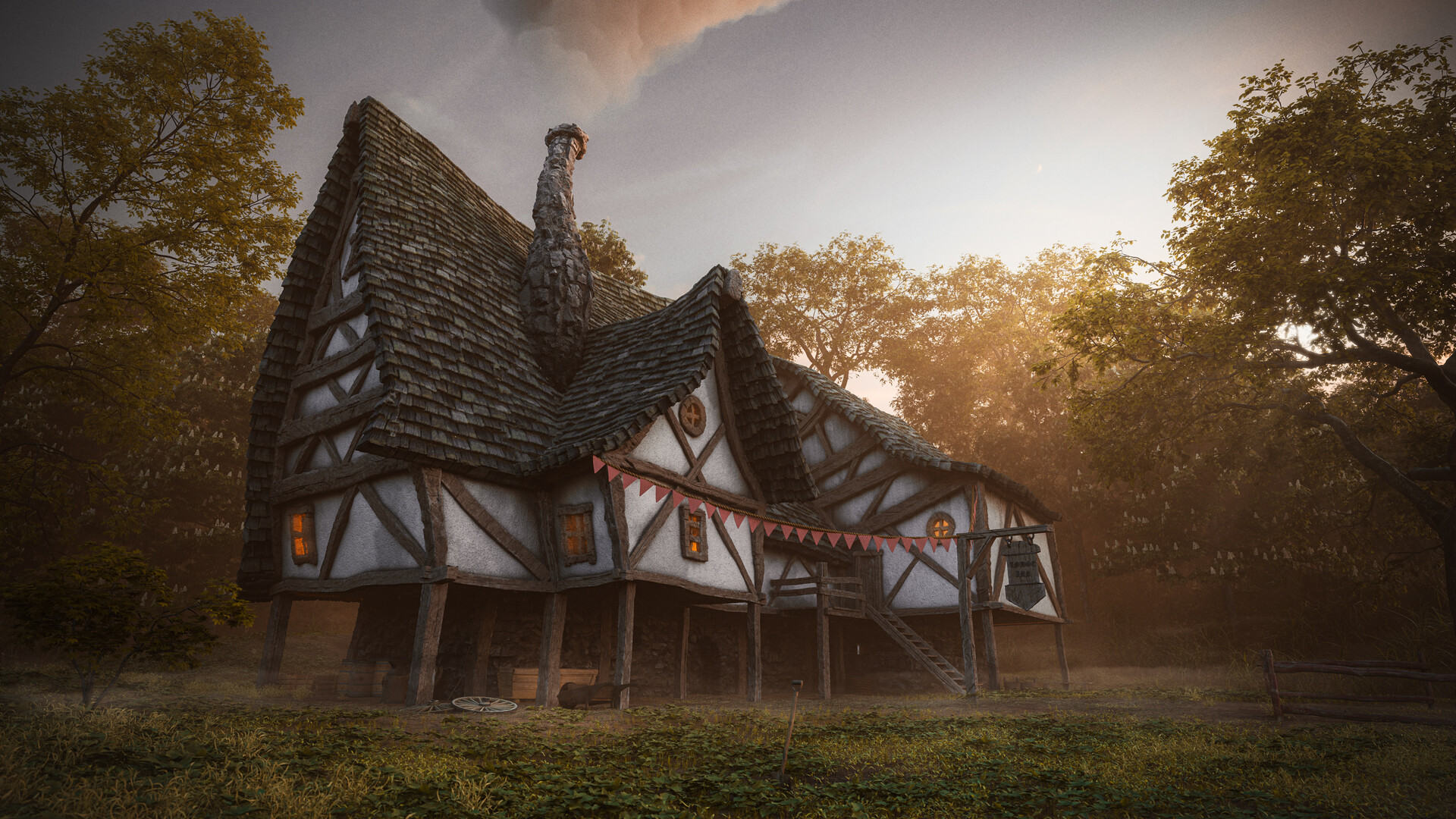 ArtStation - The Lodge Inn