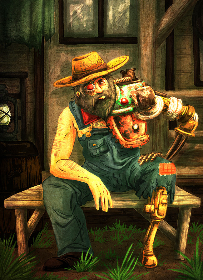 ArtStation - Cyborg Hillbilly