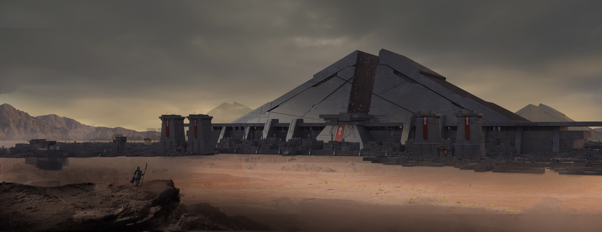 ArtStation - Sci-fi Egypt architectural designs