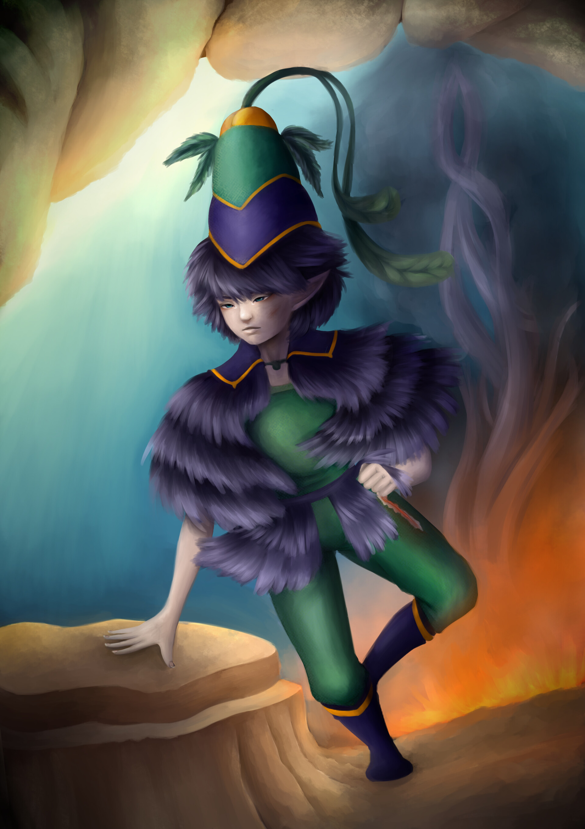 ArtStation - Injured Elf