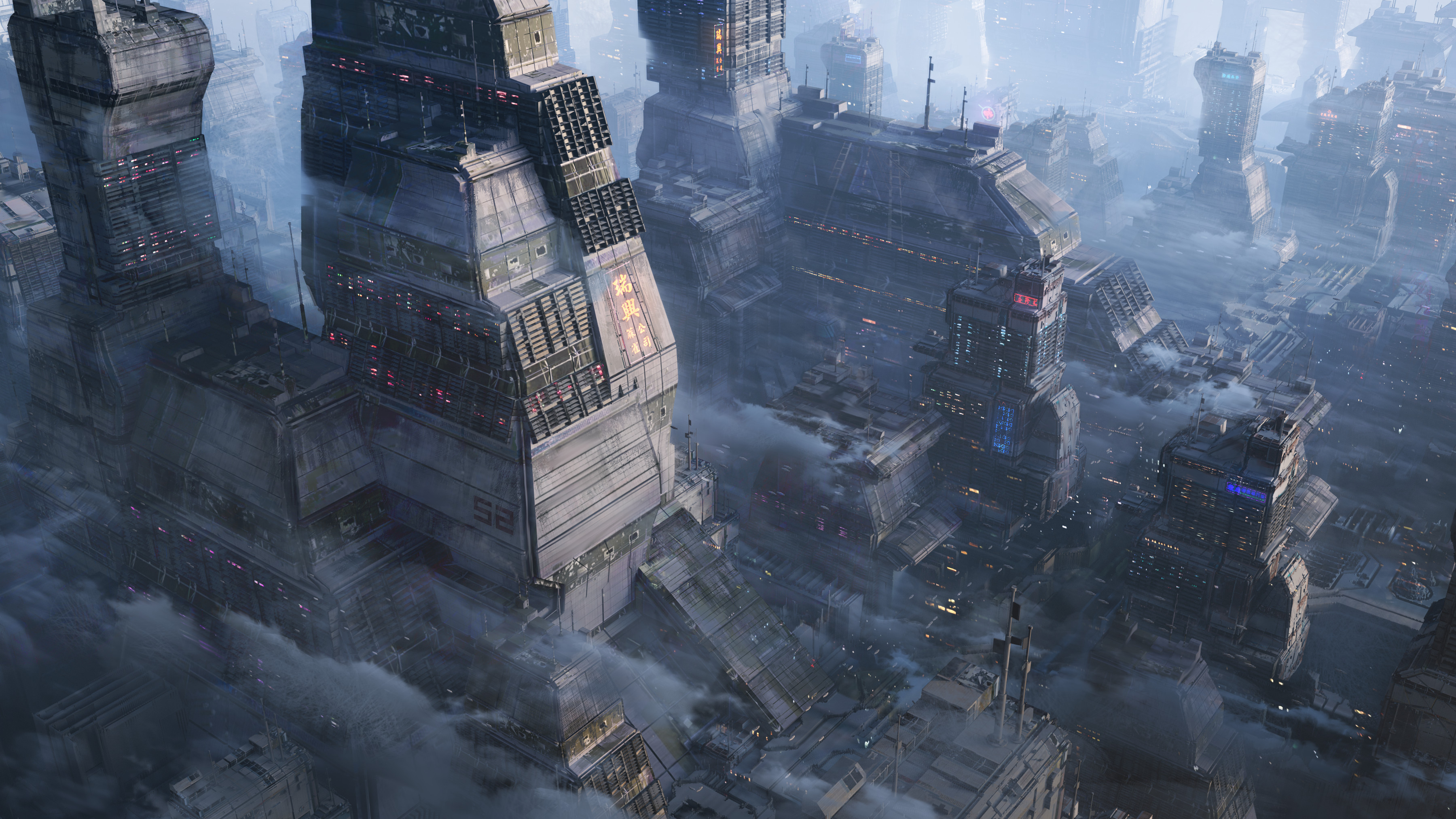 Cyberpunk City Daytime
