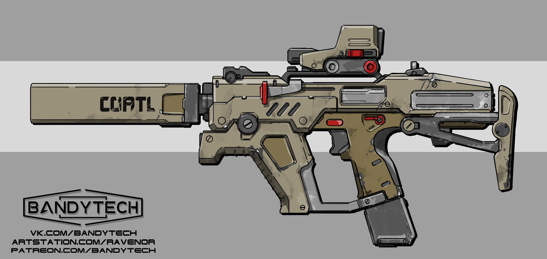 ArtStation - COATL - SMG concept