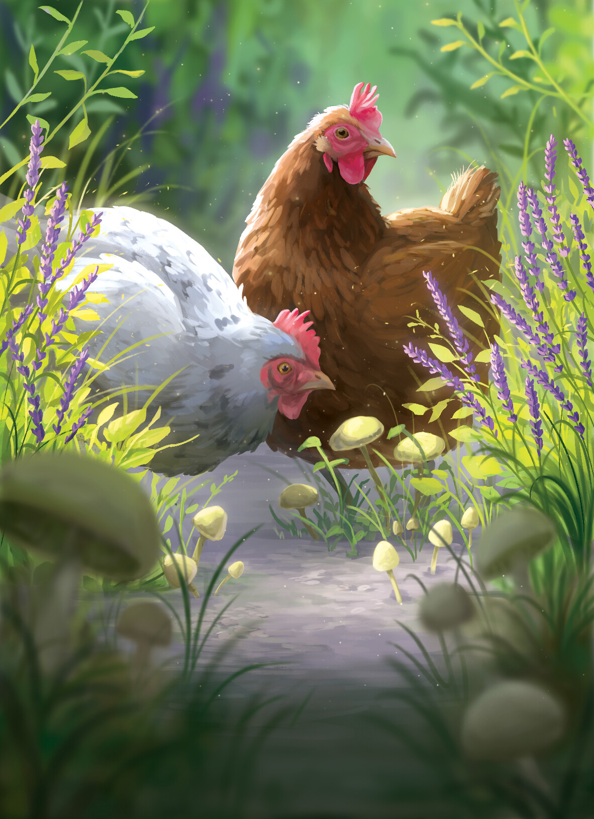 ArtStation - Board Game Art: Flourish-Animals