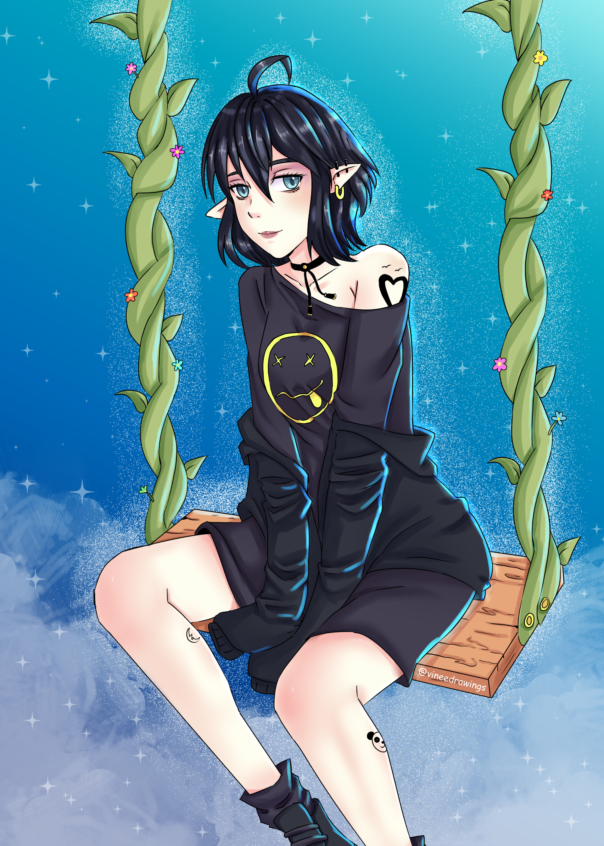 ArtStation - Goth elf Juliana