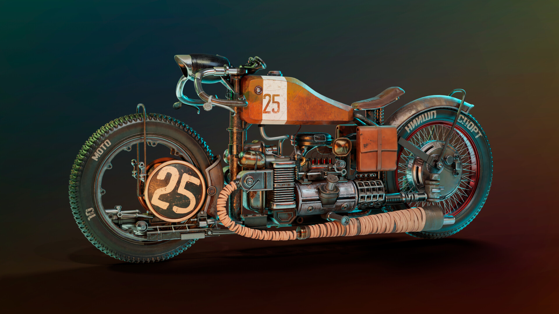 ArtStation - Custom motorbike