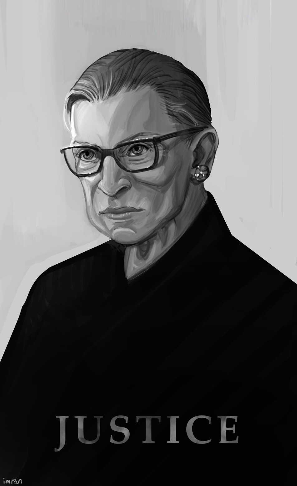 ArtStation - RBG Memorial Sketch. Rest in Power Justice Ginsburg.