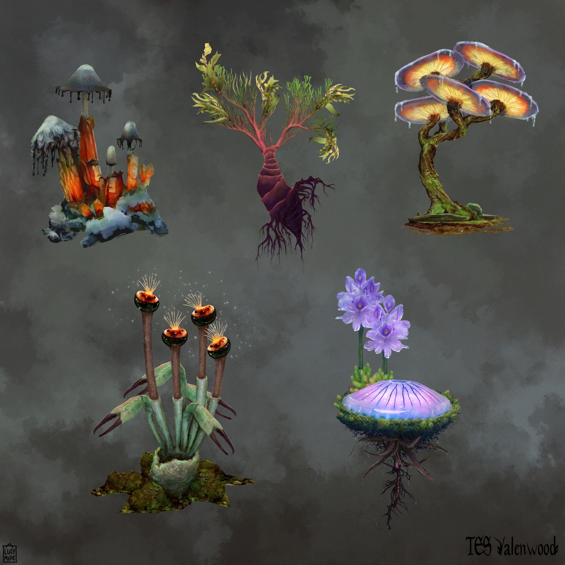 ArtStation - Project: Valenwood Plants