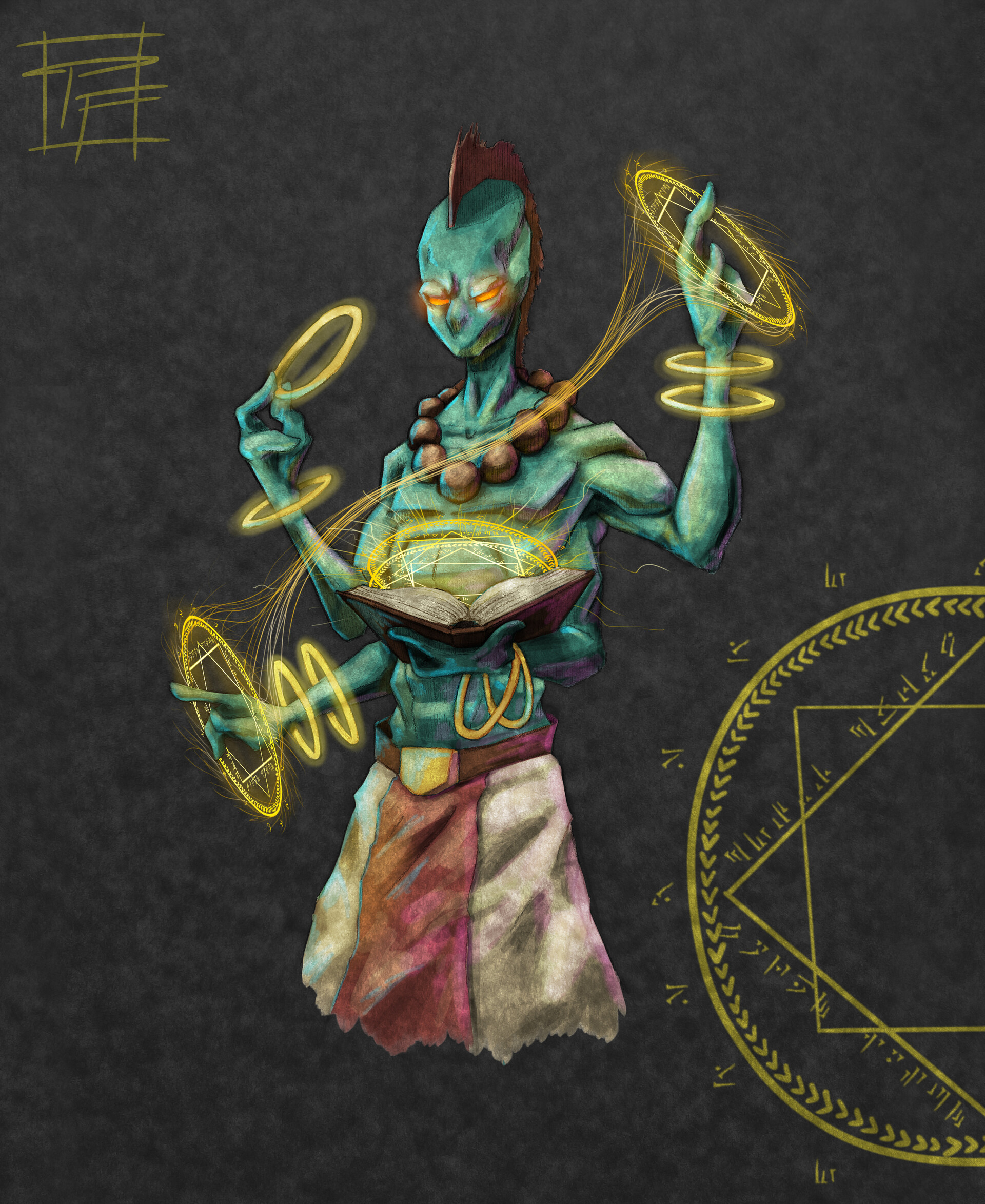 ArtStation - Space Alien Wizard