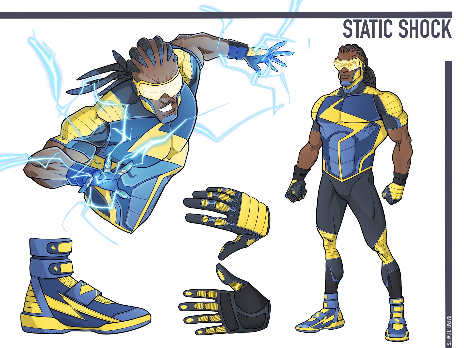 ArtStation - Static Shock redesign