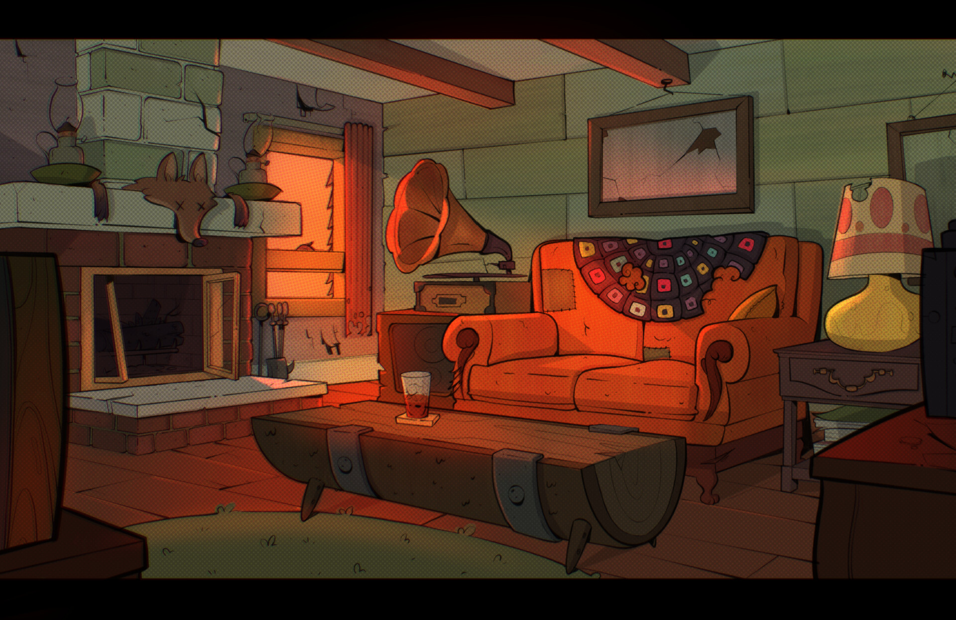 ArtStation - Old Cabin Interior