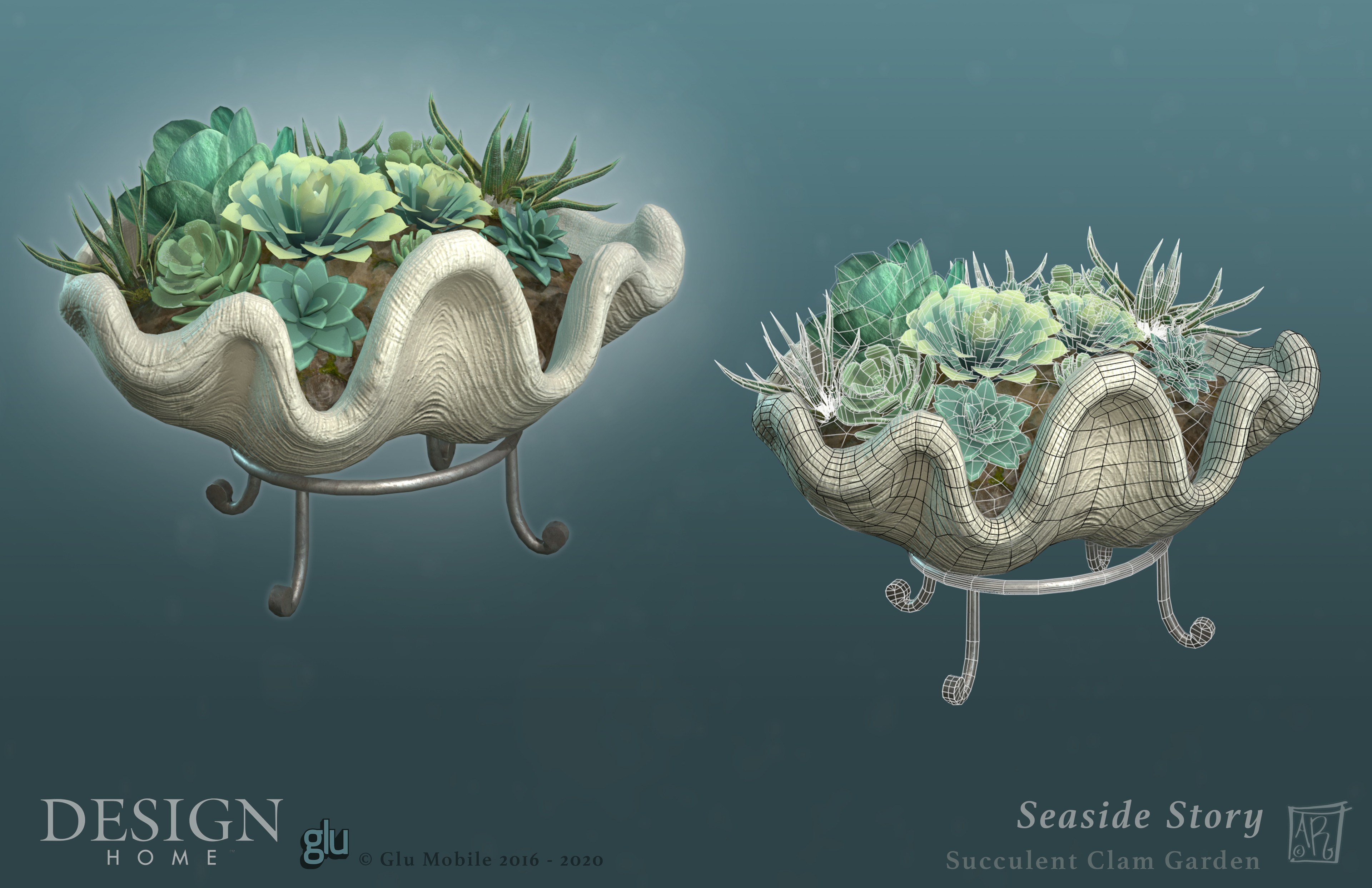 Design Home: Succulent Clam Garden by Alyssa Raven : r/ImaginaryGardens