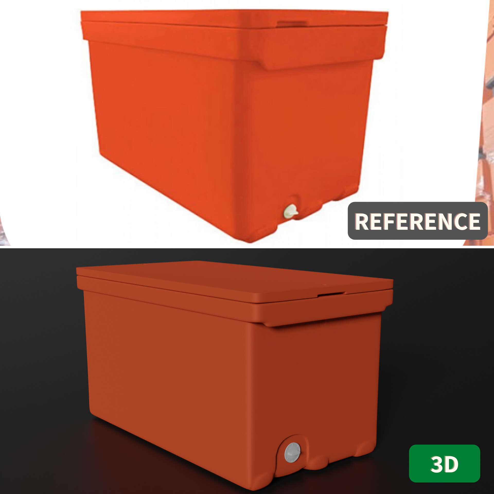 ArtStation - Product 3D - Ice Container/ Ice Box F Series