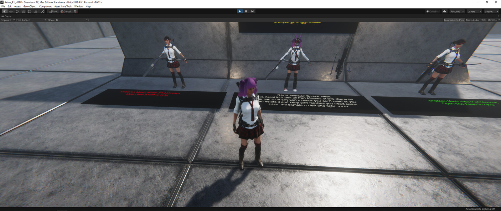 Quang Phan - Ariana Character UE4/Unity5