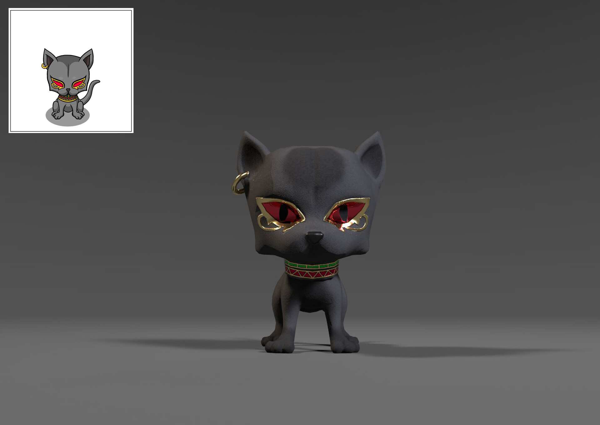 ArtStation - Egyptian Cat